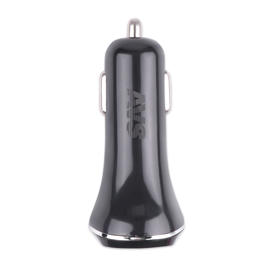 Купить USB автомобильное зарядное устройство AVS 2 порта UC-322 (2,4А, черный) (Black Edition ...